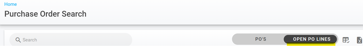 RTA Web - Purchase Orders Master List Overview
