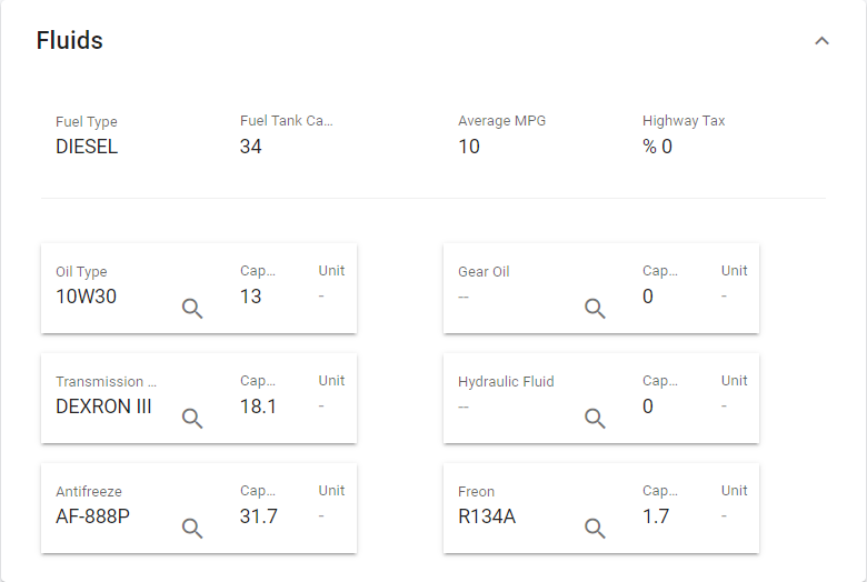 RTA Web - Asset Management Tab